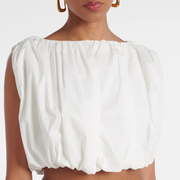 Zara | Tops | Zara White Crop Top With Side Draw String Detail | Poshmark
